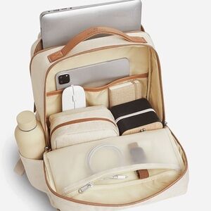 Nordace | Bags | Nordace Siena Eco Backpack Travel Bag Cream Laptop ...